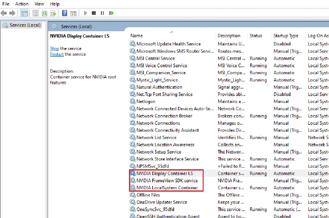 Windows 10에서 NVIDIA 컨테이너 높은 CPU 사용량 수정