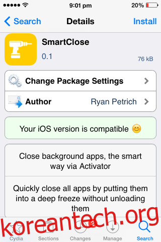 SmartClose는 배터리 수명을 개선하기 위해 iOS에서 백그라운드 앱을 중지합니다.