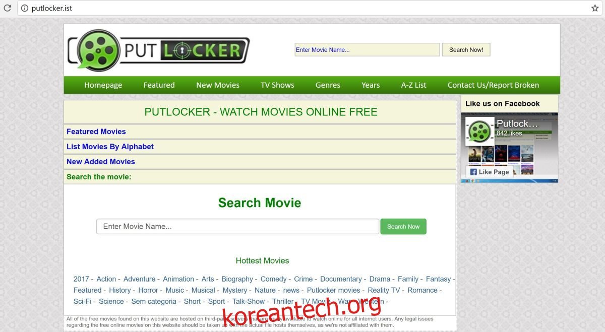 Putlocker는 합법적이고 사용하기에 안전한가요? 좋은 것과 나쁜 것